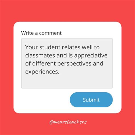168 Sample Report Card Comments Plus A Printable Version Closing Lines