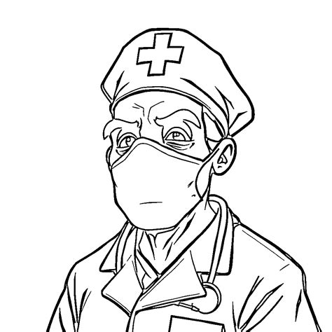 Best Doctor Hat Coloring Pages Free Printable Pdf