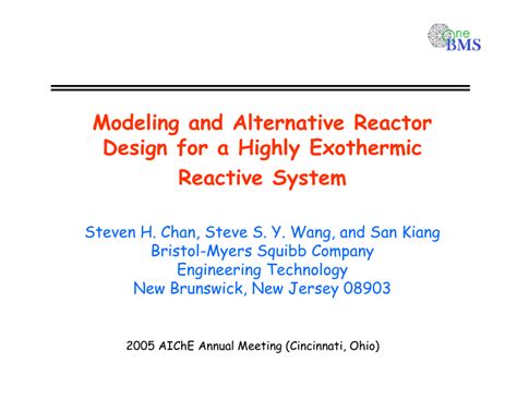 pdf modeling and reactive design for a highly exothermic reactive system