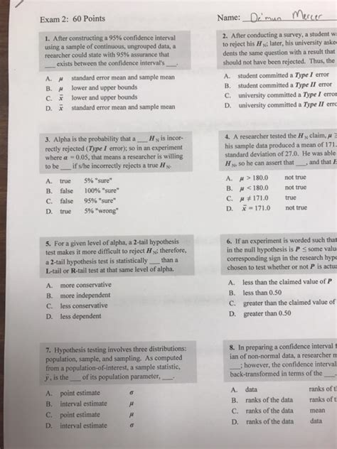 solved after constructing a 95 confidence interval using a