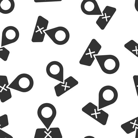 Map Pin Icon In Flat Style Gps Navigation Vector Illustration On White