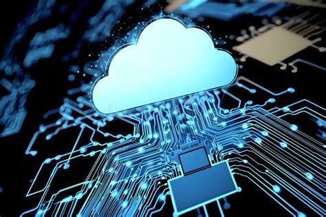 Digital Cloud Computing Network Technology Abstract Stock Illustration Illustration Of