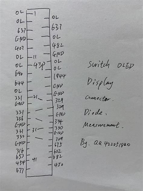 Switch Oled Display Connector Diode Measurement Nintendo Switch Tronicsfix