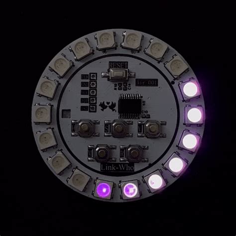 基于合宙air001的迷你rgb灯环 电子发烧友网