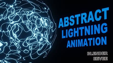 Anime Style Abstract Lightining Powerball Animation In Blender Eevee