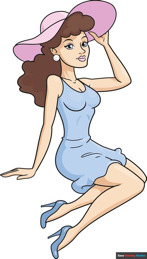 How To Draw A Cartoon Pin Up Girl