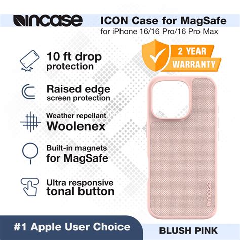 Jual Incase Casing Magsafe Iphone 16 Iphone 16 Pro Iphone 16 Pro Max Icon Casing Blush Pink
