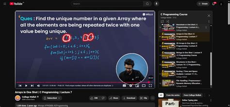 Day7 Cprogramming Arrays Oneshot Coding Learnc Programmingskills