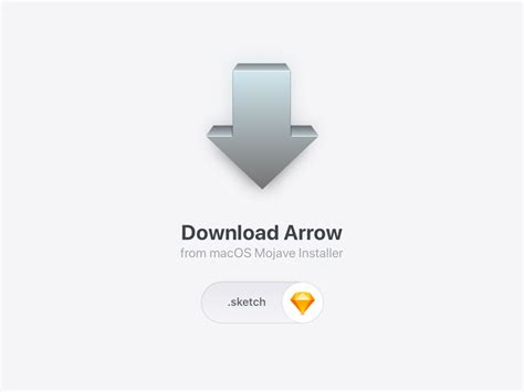 Macos Mojave Installation Arrow Freebie Download Sketch Resource Sketch Repo