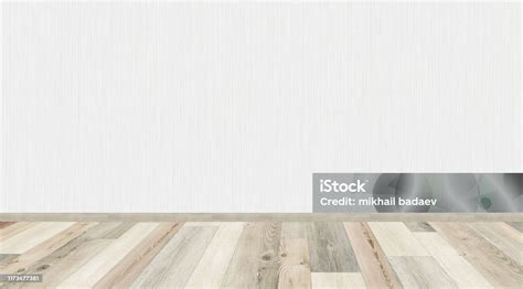 빈티지 오크 나무 바닥과 벽에 흰색 줄무늬 비닐 벽지빈 거실의 모형 디자인 인테리어를위한 빈 거실 공간의 3d 렌더링 그림 0명에 대한 스톡 사진 및 기타 이미지 Istock