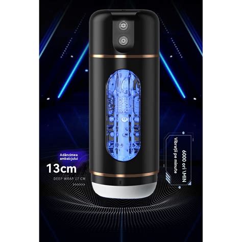 Masturbator Electric Pentru Barbati Cupa Cu Vibratii Si Masaj Jucarie Sexuala Pentru Adulti