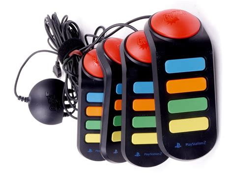 Accessory Ps2 Ps2 Buzz 4 Wired Buzzer Controller Set
