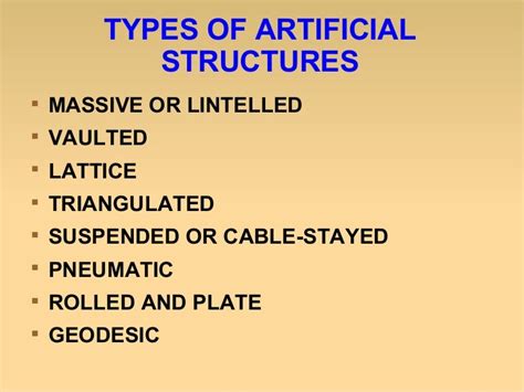 types of structures