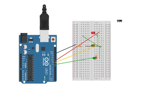Circuit Design Arduino Traffic Light Tinkercad