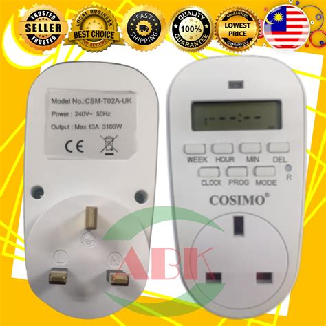 WEEKLY DIGITAL TIMER PIN PLUG IN TIMER SIRIM Shopee Philippines