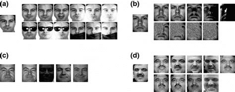 Samples Of Gallery Images And Probe Images A Ar Database B Extended Download Scientific
