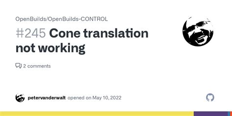 cone translation not working · issue 245 · openbuilds openbuilds