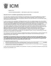 Operations Management Case Study Pdf MARCH 2018 OPERATIONS MANAGEMENT PRE ISSUED CASE STUDY