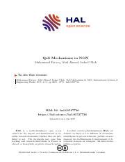 Exploring QoS Mechanisms In Next Generation Networks Course Hero