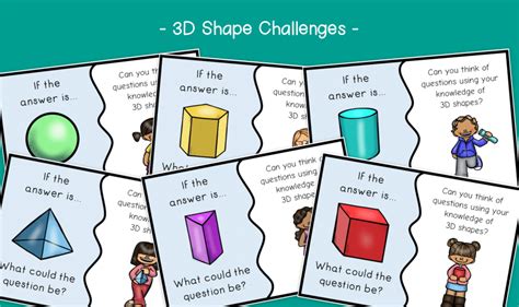 3d shape challenges find the question task cards ks1 ks2 geometry