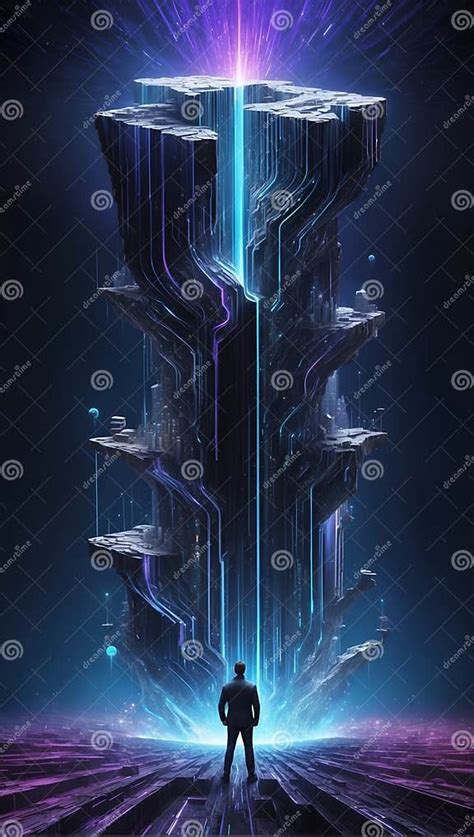 Quantumquotient S Data Alchemy A Transformative Saga Ai Generate Stock Illustration