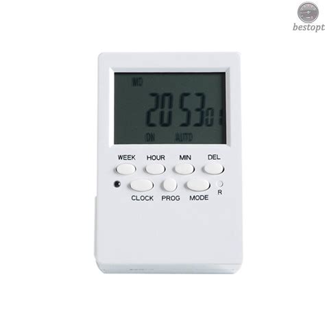 Bando Digital Timer Socket With Lcd Display Countdown Time Setting Switch