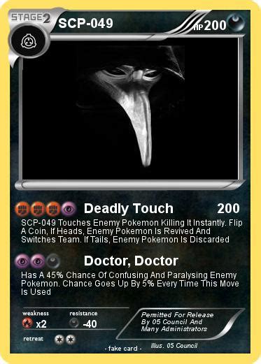 Pokémon SCP Deadly Touch My Pokemon Card