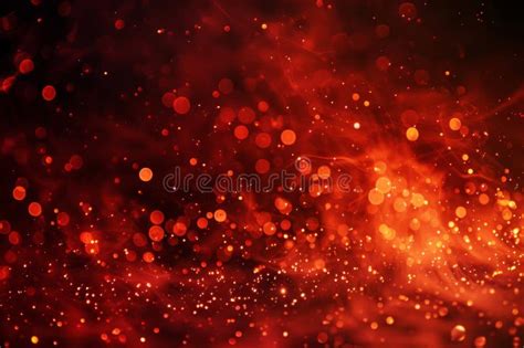 Abstract Motion Fire Particles Stock Photo Image Of Dark Defocused