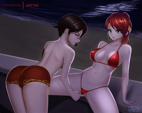 Pyrrha X Cinder By Jay156 Hentai Foundry