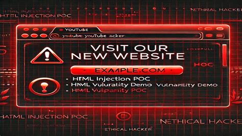 Html Injection Bug Bounty Poc Demo Youtube