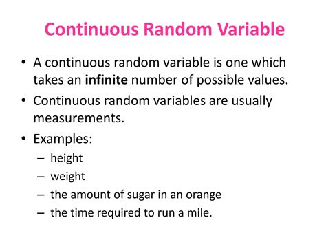 Discrete And Continuous Random Variables Pptx