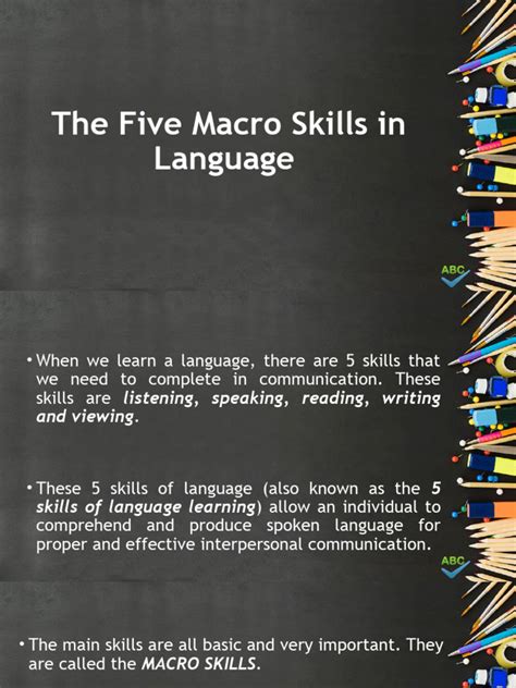 5 Macro Skills Pdf