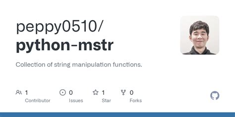 Github Peppy0510python Mstr Collection Of String Manipulation