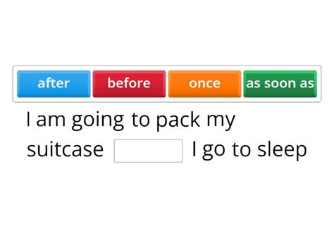 Time Clauses Complete The Sentence