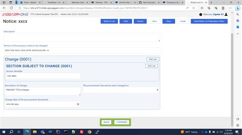 Doubt About Change Notice OP TED EForms SDK Discussion GitHub
