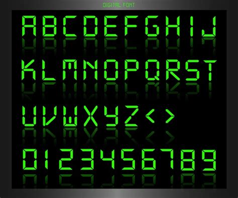 100 000 Digital Clock Font Vector Images Depositphotos