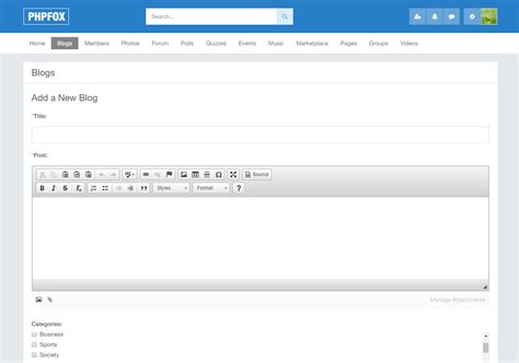 Fox Insider PhpFox Neutron 4 5 Screenshots And Timeline