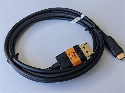 How The Cable Matters Usb C To Displayport Cable K Ready M Looks Like Supporting K