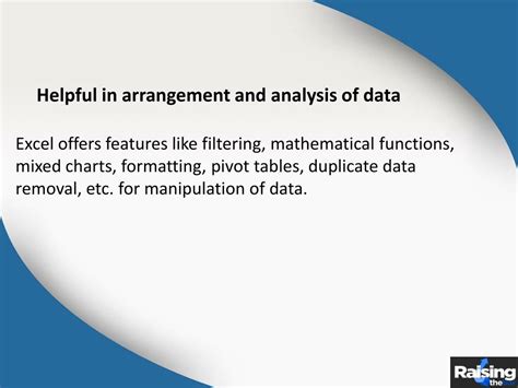 Ppt Advantages Of Microsoft Excel Powerpoint Presentation Free Download Id 7356236