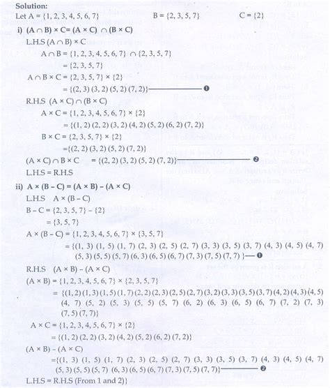 Exercise Cartesian Product Problem Questions With Answer Solution