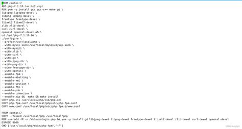 Dockerfile 创建镜像，构建lnmp Wordpress架构