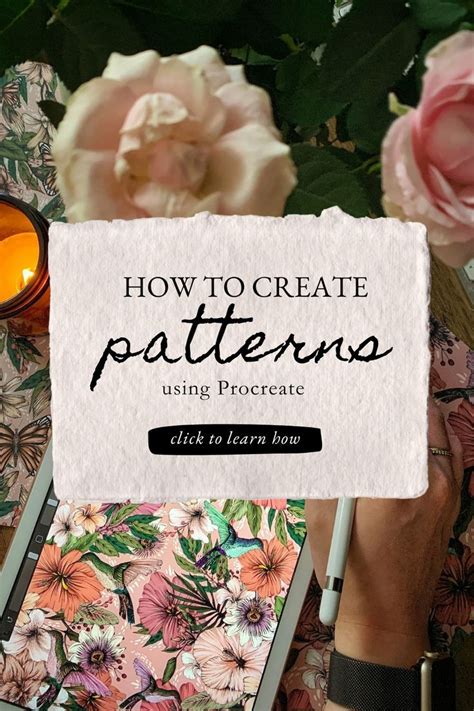 how to create repeat pattern tiles using procreate video tutorial