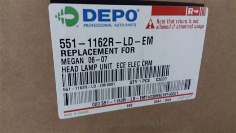 5511162RLDEM MEGANE ФАРА ПРАВ П/КОРРЕКТОР DEPO | Запчасти на DRIVE2