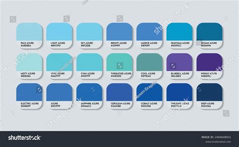 90338 Colour Charts Blues Stock Vectors And Vector Art Shutterstock