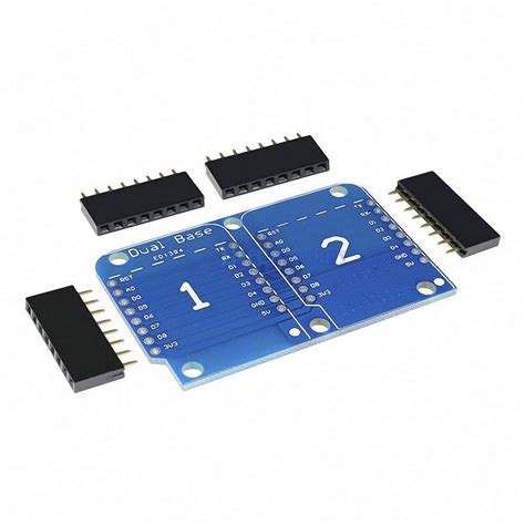 Double Socket Dual Base Shield For D1 Mini Nodemcu Esp8266 Ktechnics
