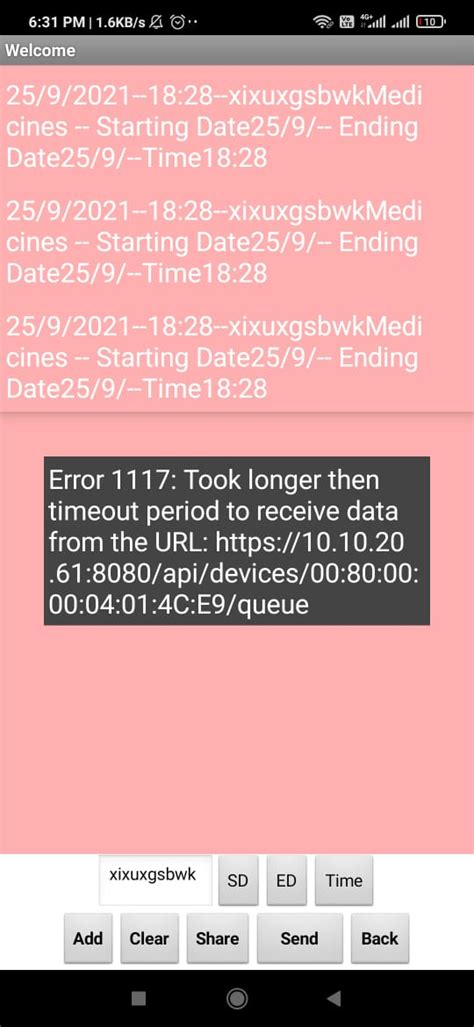 Error In Post Request 27 By Snehaproby MIT App Inventor Help MIT App Inventor Community