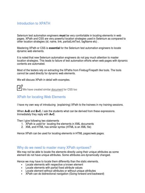 introduction to xpath pdf x path cascading style sheets