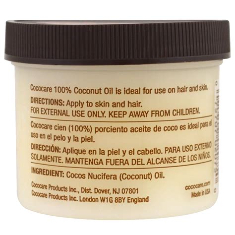 Cococare, 100% Coconut Oil, 4 oz (110 g) - iHerb.com