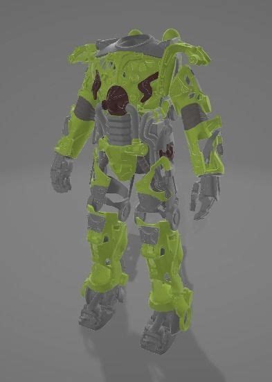 Fallout Power Armor Frame 3d Model Cgtrader
