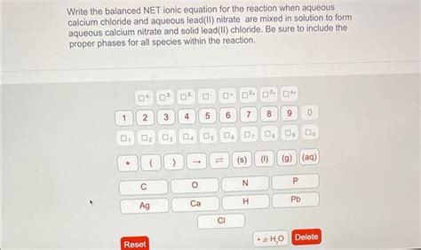 [solved] write the balanced net ionic equation for the rea